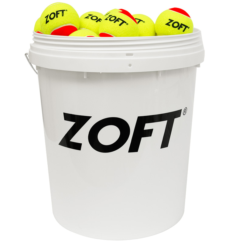 Zoft Stage 3 Mini Tennis Ball Bucket 60